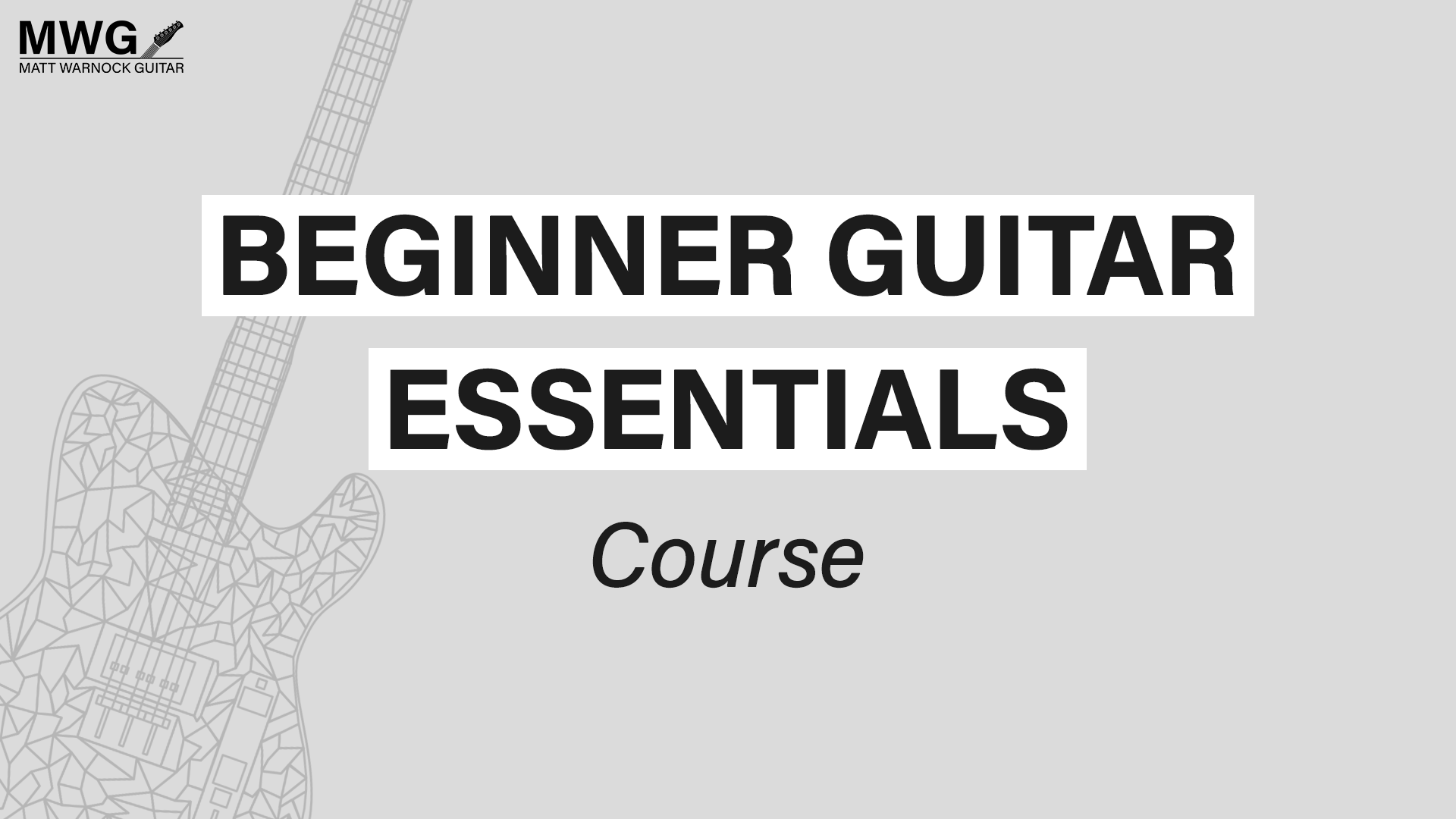 Lesson 10 - Technique Challenge Material | Matt Warnock Guitar