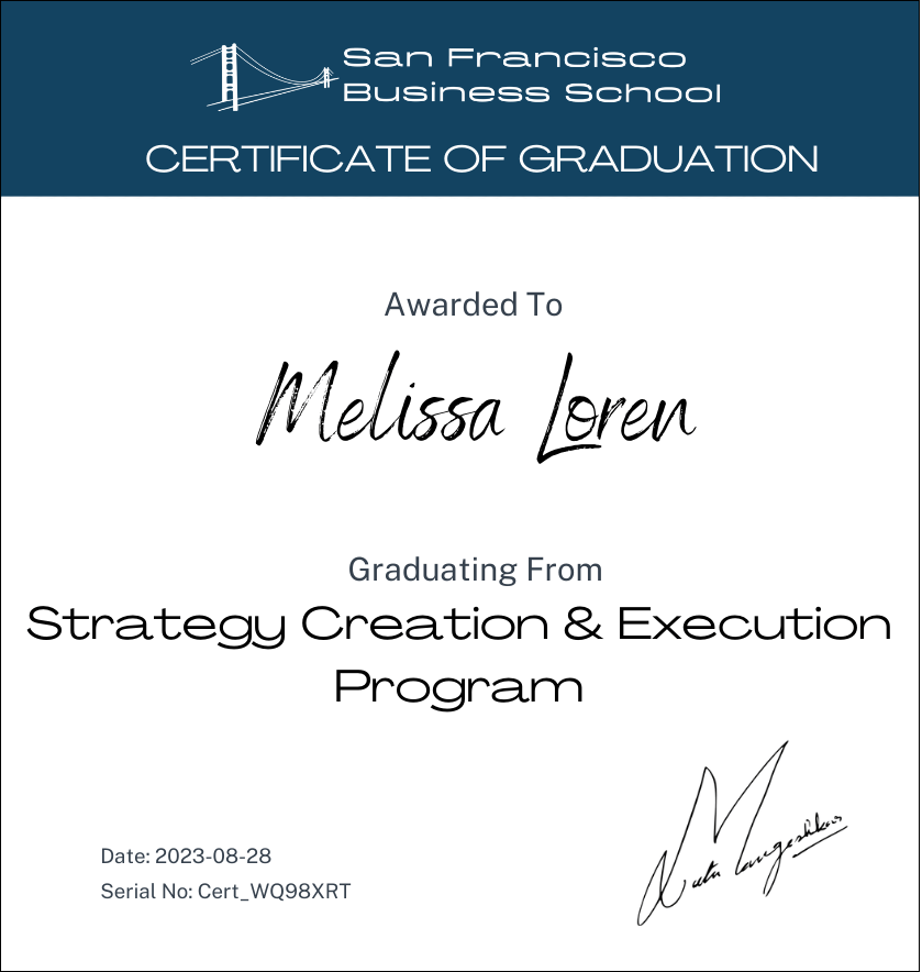 2026 Strategy Creation & Execution Program | San Francisco Business