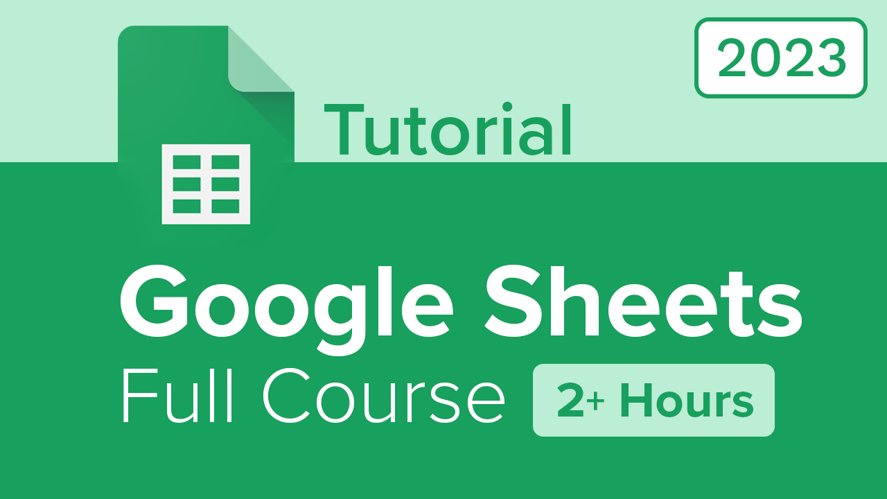 Exercise Files: Google Sheets Full Course Tutorial | Learn Skills