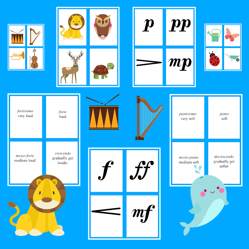 Dynamics Flashcards and Picture Cards | Music in Our Homeschool