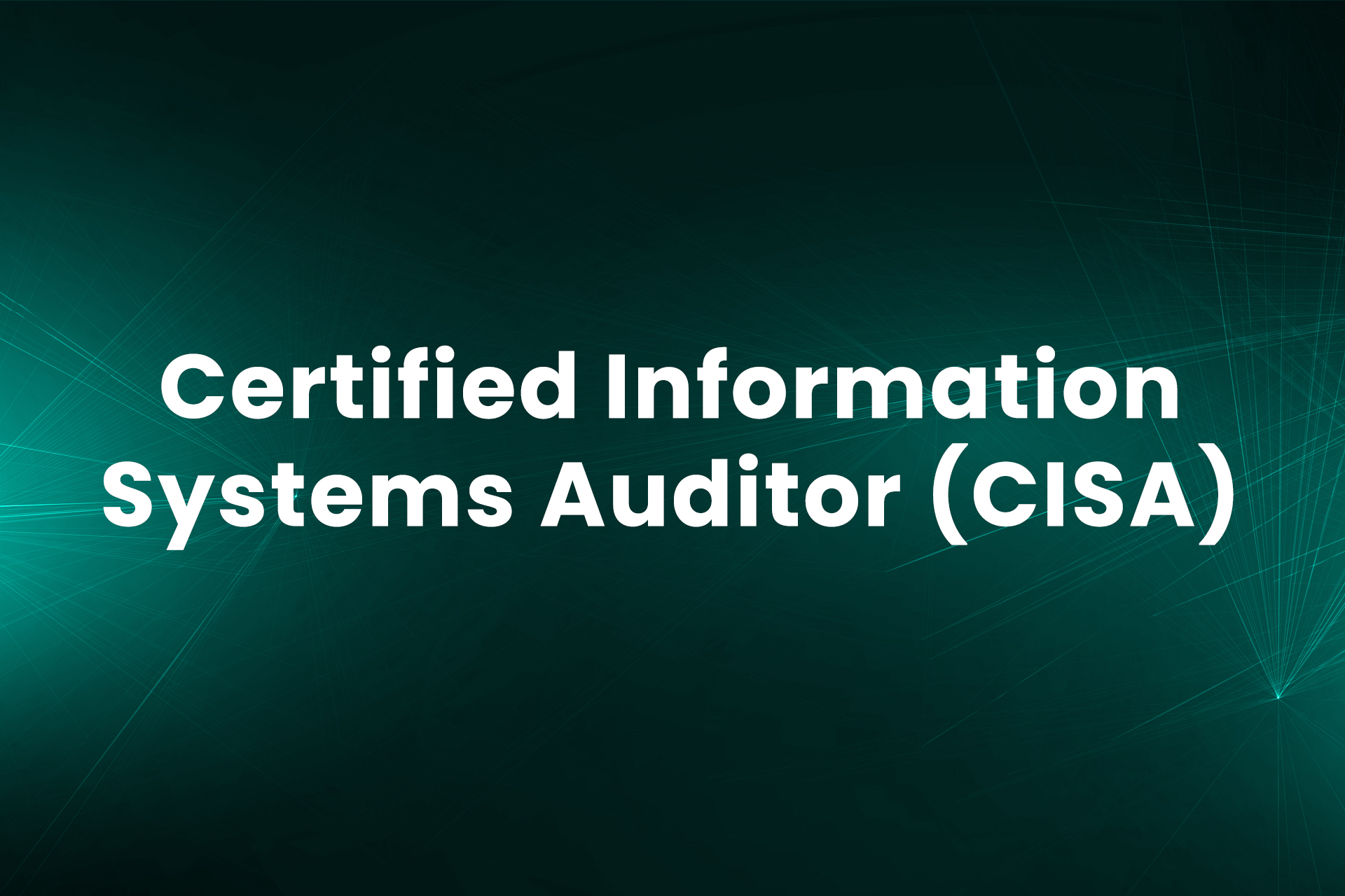 Certified Information Systems Auditor (CISA)| Securium Academy | Secur